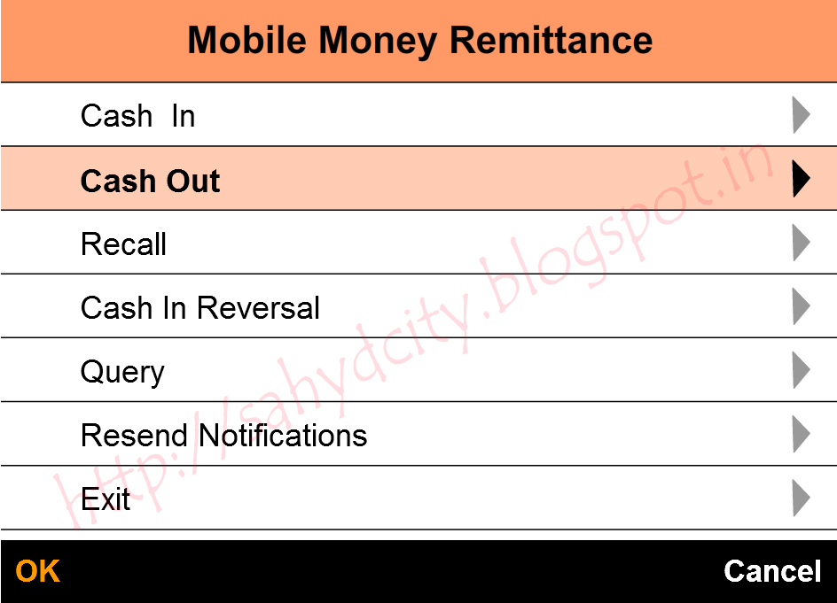 Cash Out Transaction - Mobile Money Transfer