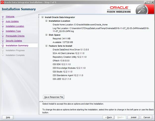 Step by Step on Oracle Data Integrator 12C Installation