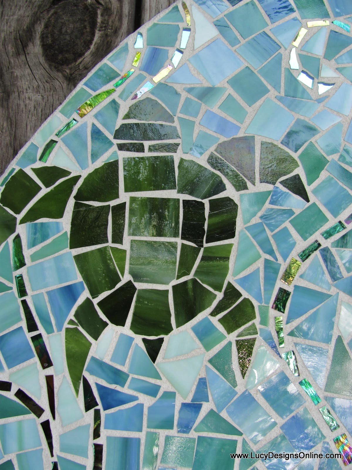 Mosaic Surfboard Art, Stained Glass Wave, Palm Tree, Abstract and Sea ...