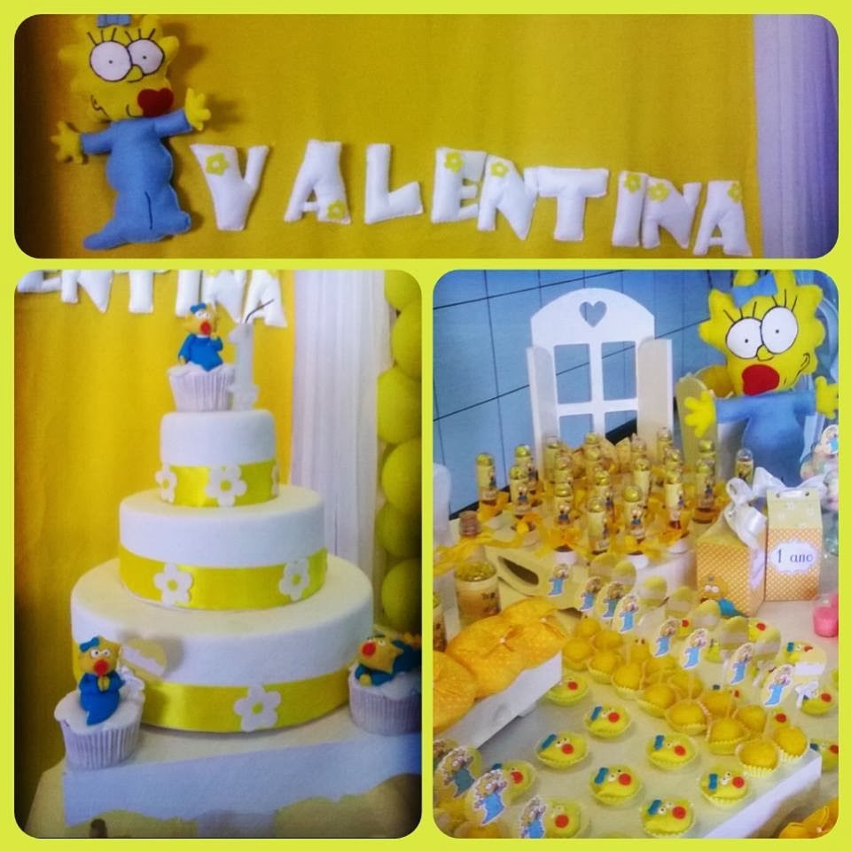 Marjori Bolos: Docinhos e cup cakes da Maggie Simpsons