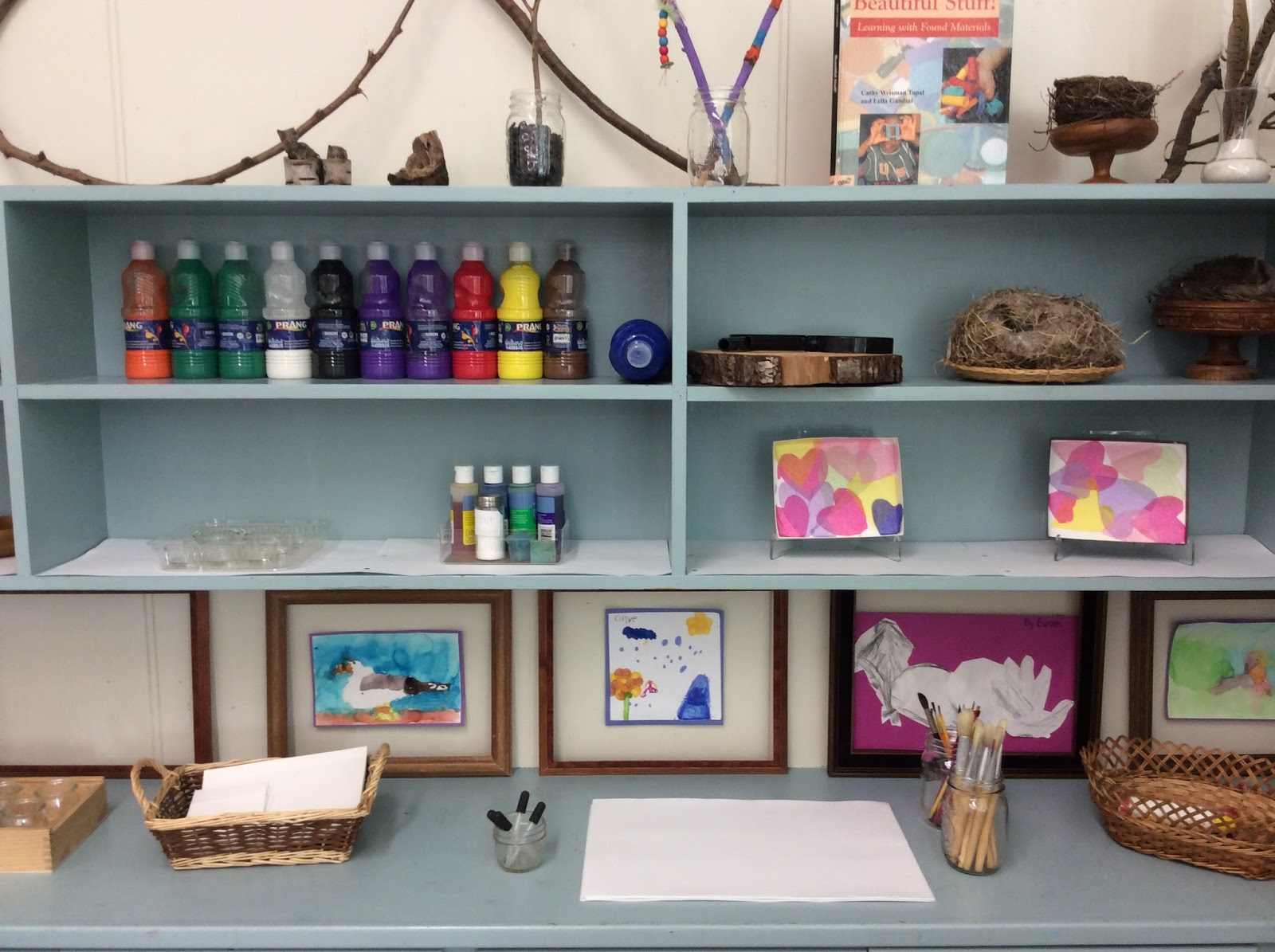Displaying Children's Art from the Mini Atelier | Nature Play On ...
