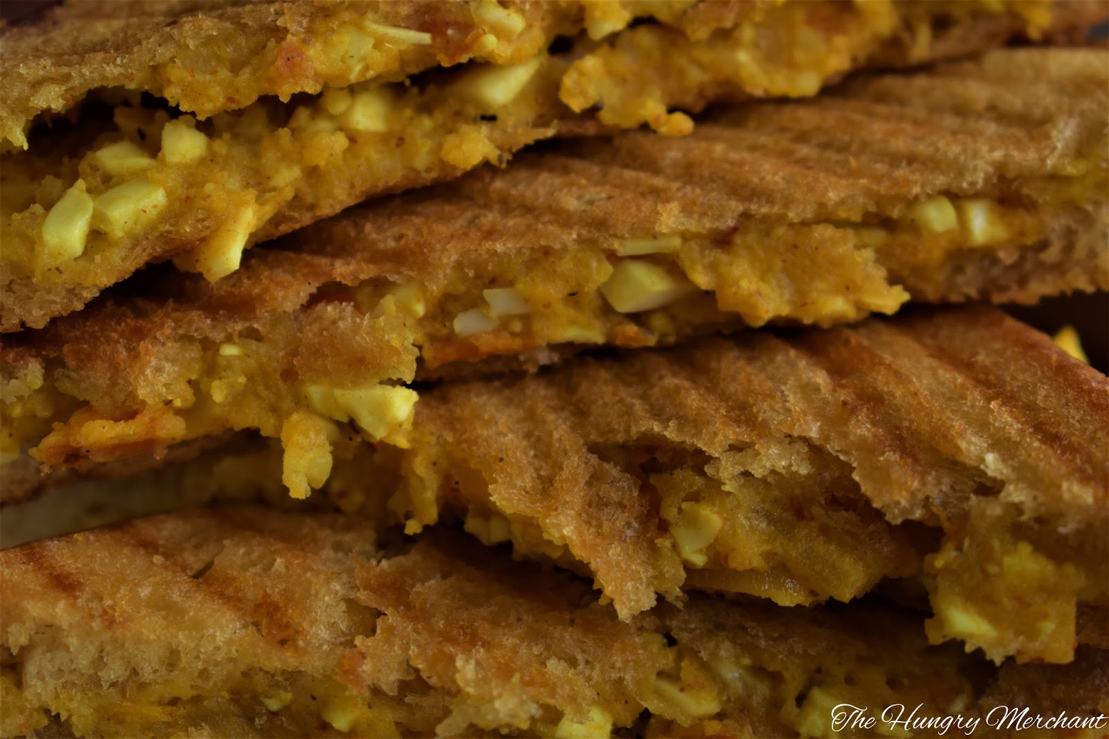 Dads Egg and Potato Grilled Sandwich