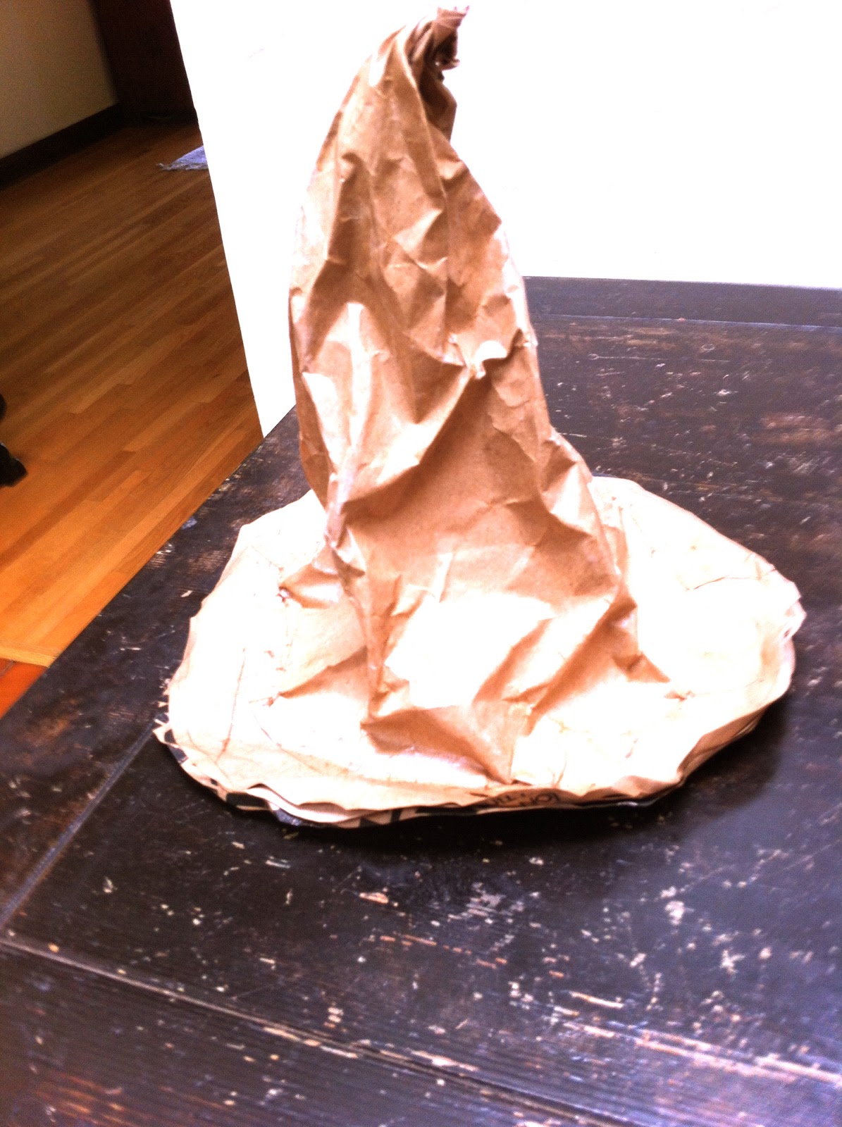 Thrifty Nifty Things: Paper Mache Witch Hat for Halloween