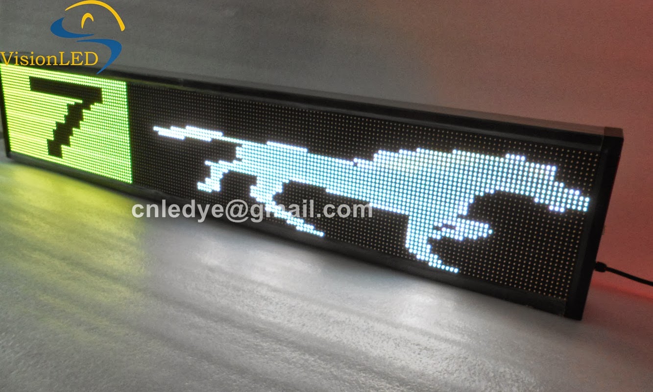 PetroLed: Full color led moving message sign Pitch 7.62mm