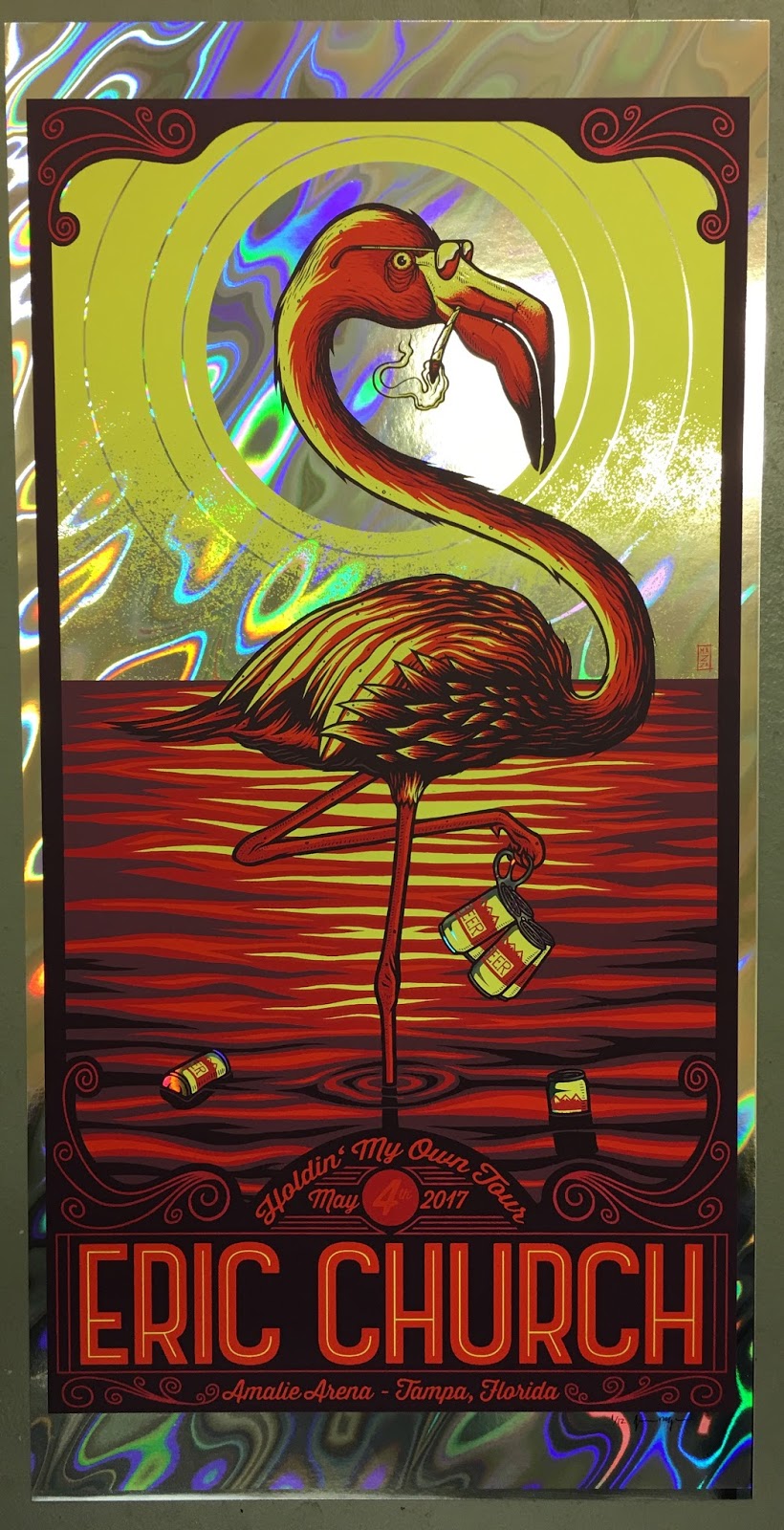 INSIDE THE ROCK POSTER FRAME BLOG: Jim Mazza Eric Church Tampa Poster ...