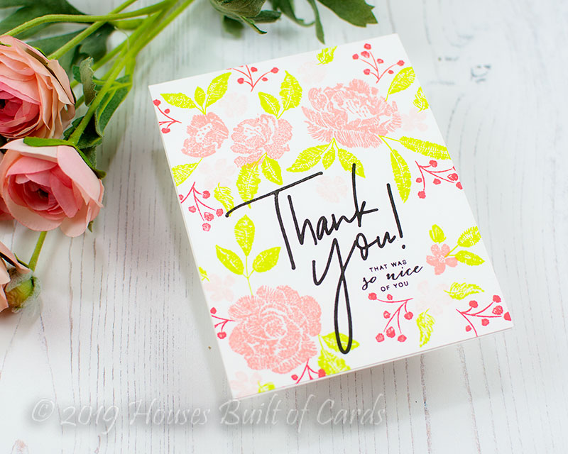 Houses Built of Cards: So Nice of You - Pinkfresh Embroidered Blooms