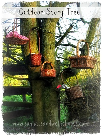 Sun Hats & Wellie Boots: DIY Storytelling Tree with Story Baskets