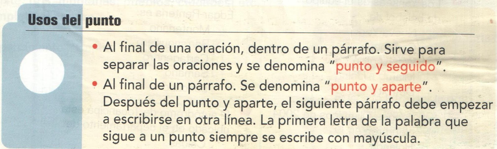 Usos de la mayúscula, del punto y de la coma | Aula Interactiva del ...