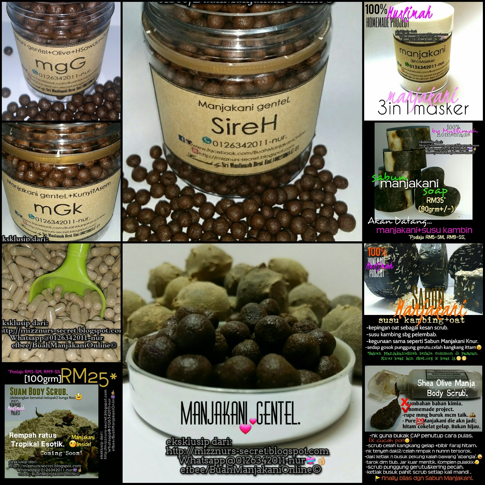 Manjakani Kapsul Serbok Gentel Scrub Sabun Masker: Herbanika Manjakani ...