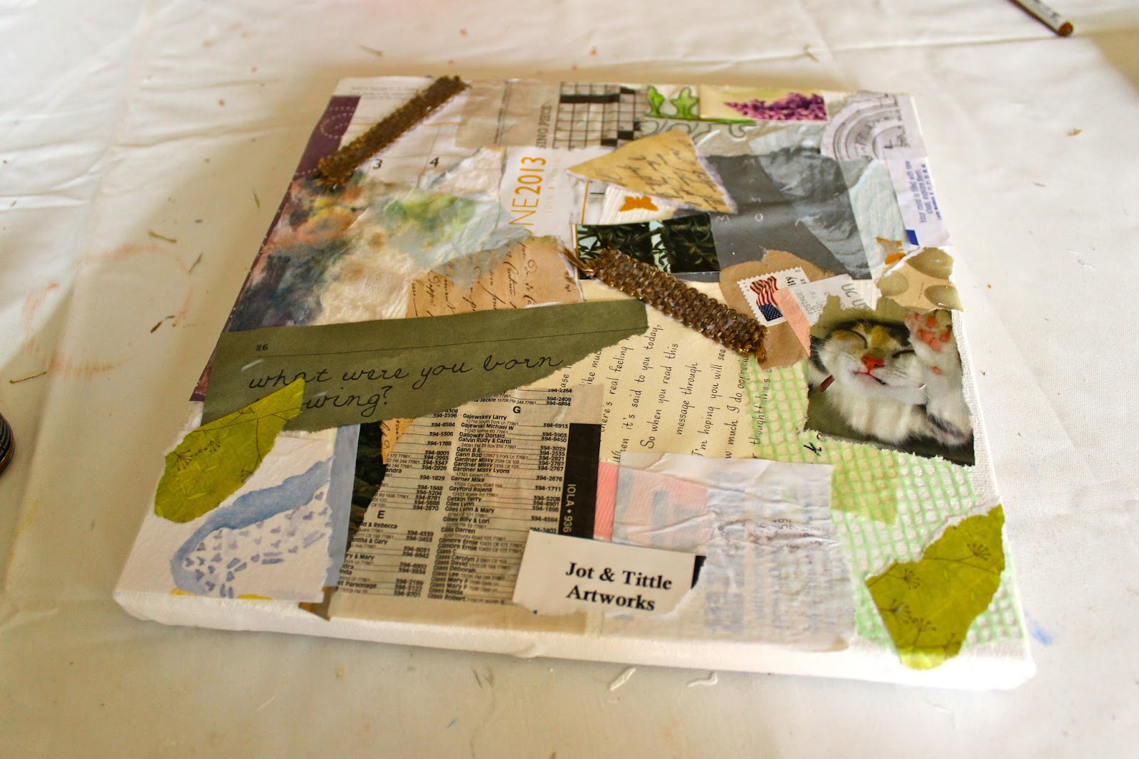 Artist,Laurie Grawl: Self Expression Collage Mixed Media Group Online ...