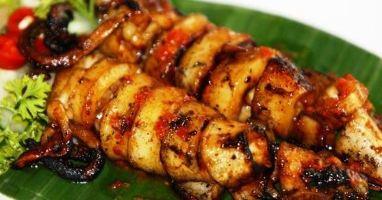 Cumi Bakar Bumbu Rujak - Sedia tips