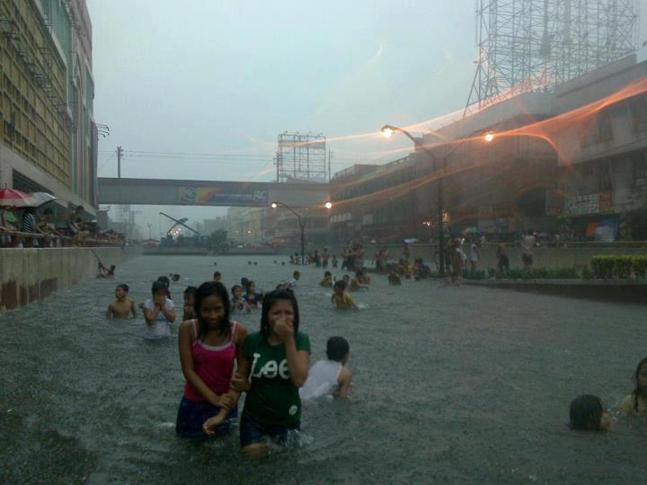 The rain, flood, damage, people stranded in photos and rescue scenes