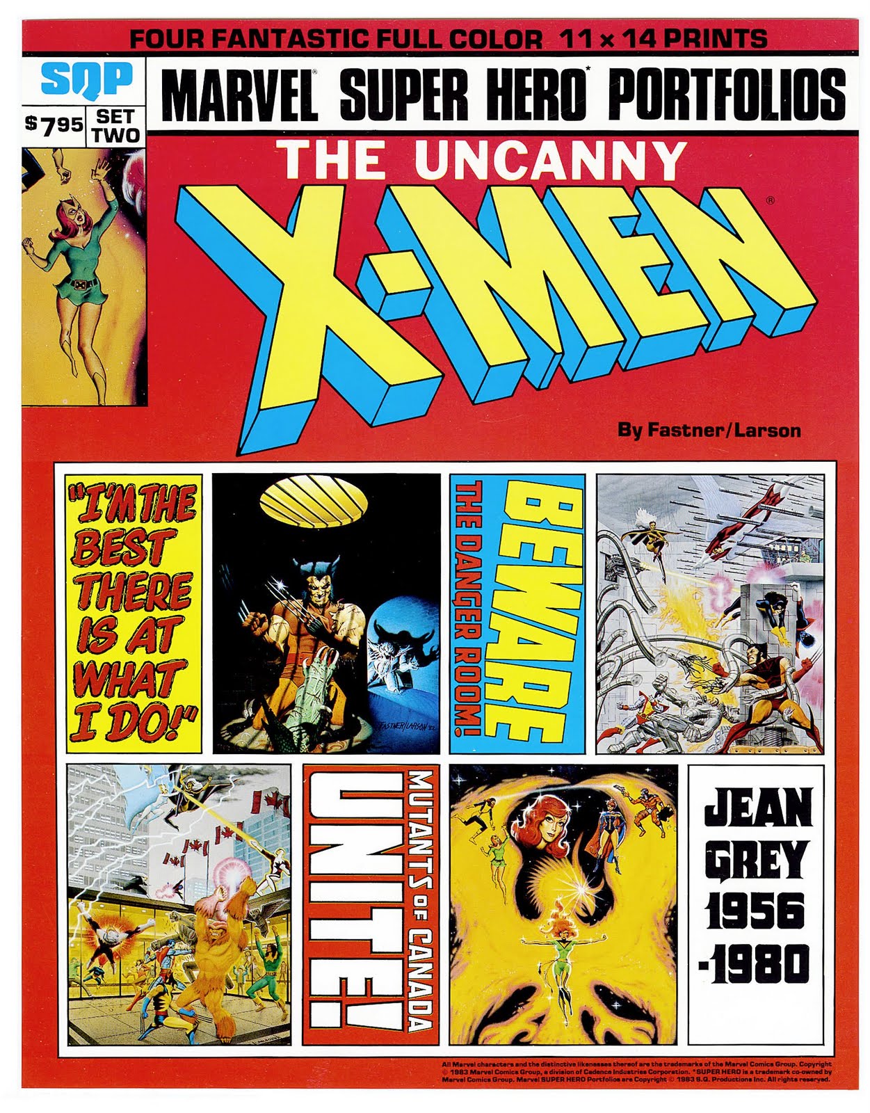 Marvel Comics of the 1980s: 1983 - X-Men Portfolio Set 2
