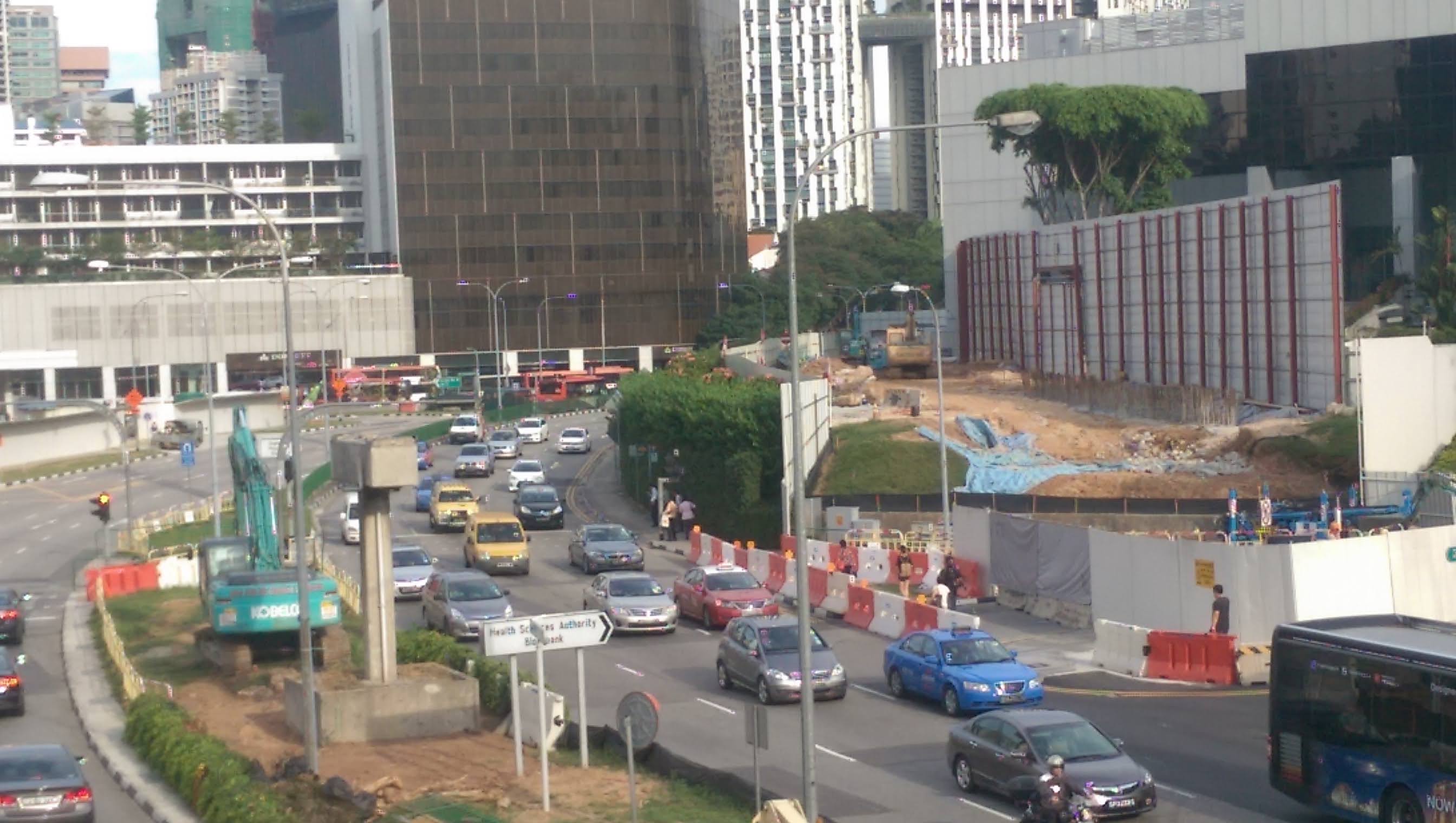 Thomson Line Construction: Outram Park D-walls (II)