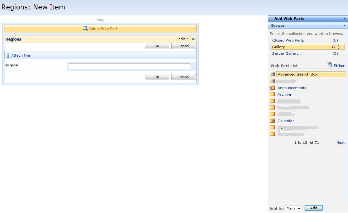 How to Insert a Web Part in the NewForm, EditForm and DisplayForm.aspx in a list without using ...