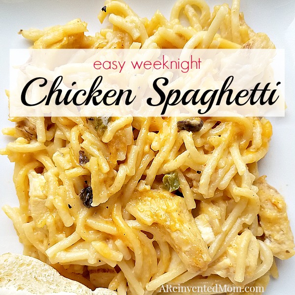 Weeknight Chicken Spaghetti & Weekend Potluck #260 — Mommy's Kitchen
