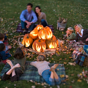 occasions: Pumpkin Firepit