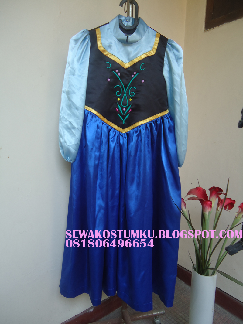 Sewa Kostum Cosplay Jakarta: Sewa Kostum Baju Frozen Anna Jakarta