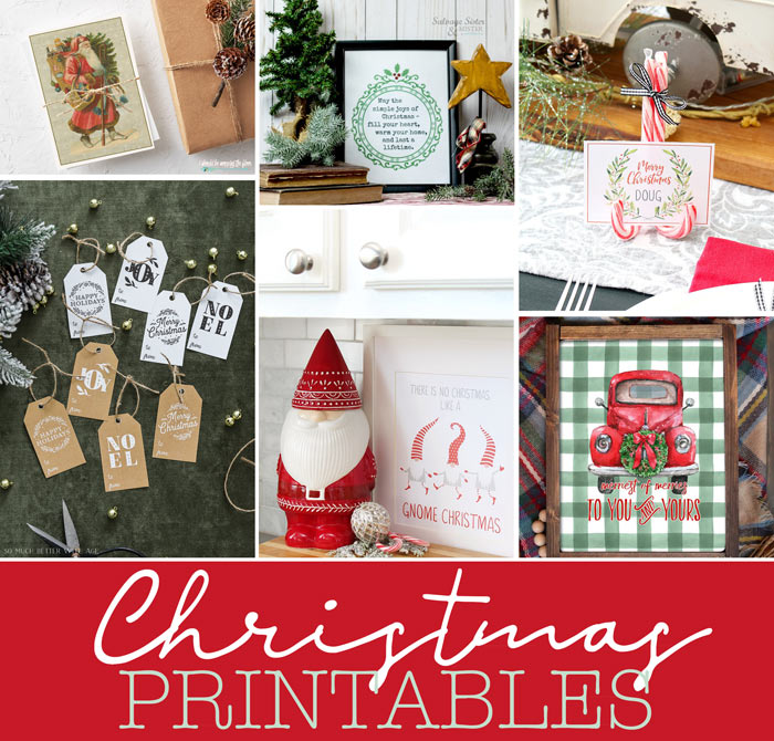 Christmas Printables at Inspiration Monday | i should be mopping the floor