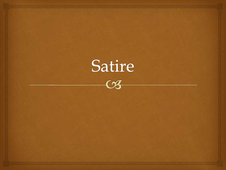 English Literature : Describe the types of Satire