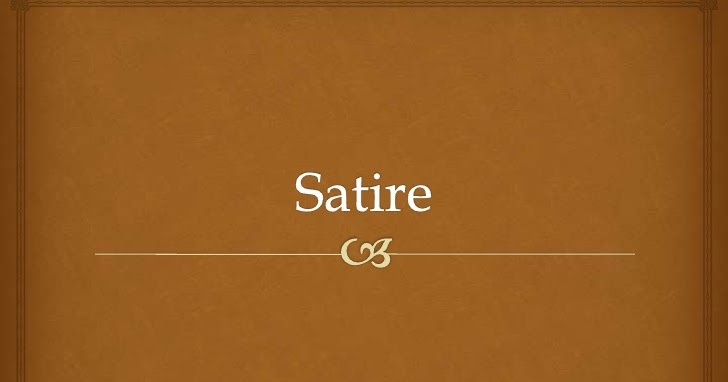 English Literature : Describe the types of Satire