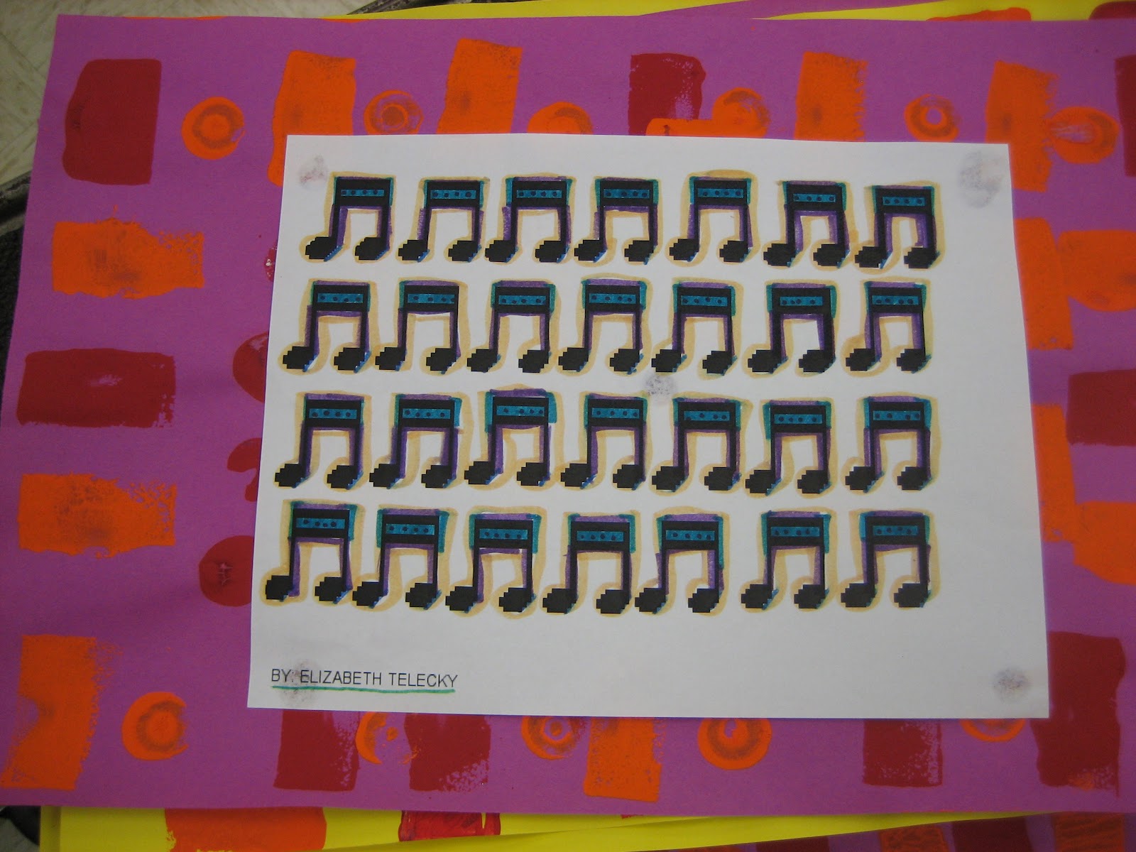 Art at Tatanka: 3rd Grade - Regular and Alternating Rhythm Designs