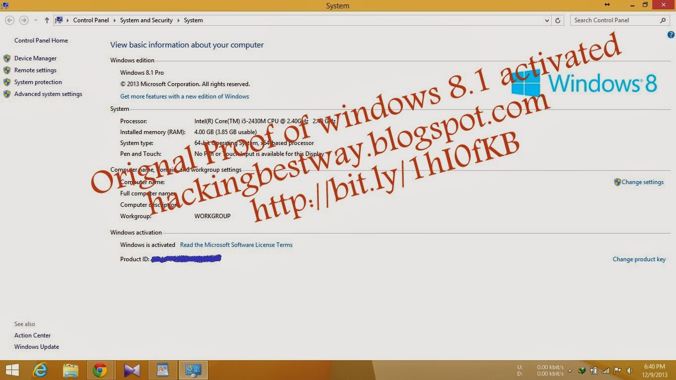 Hacking Simplified: Trick to Activate Windows 8.1 pro build 9600 (100% ...