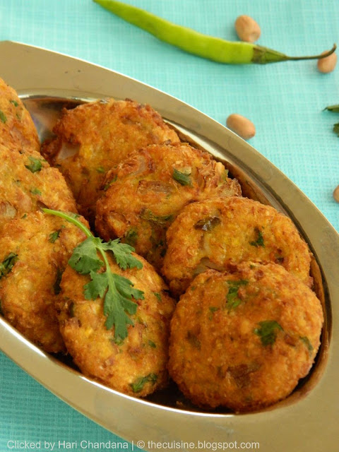 Blend with Spices: Sweet Corn and Peanut Vada / Fritters Recipe