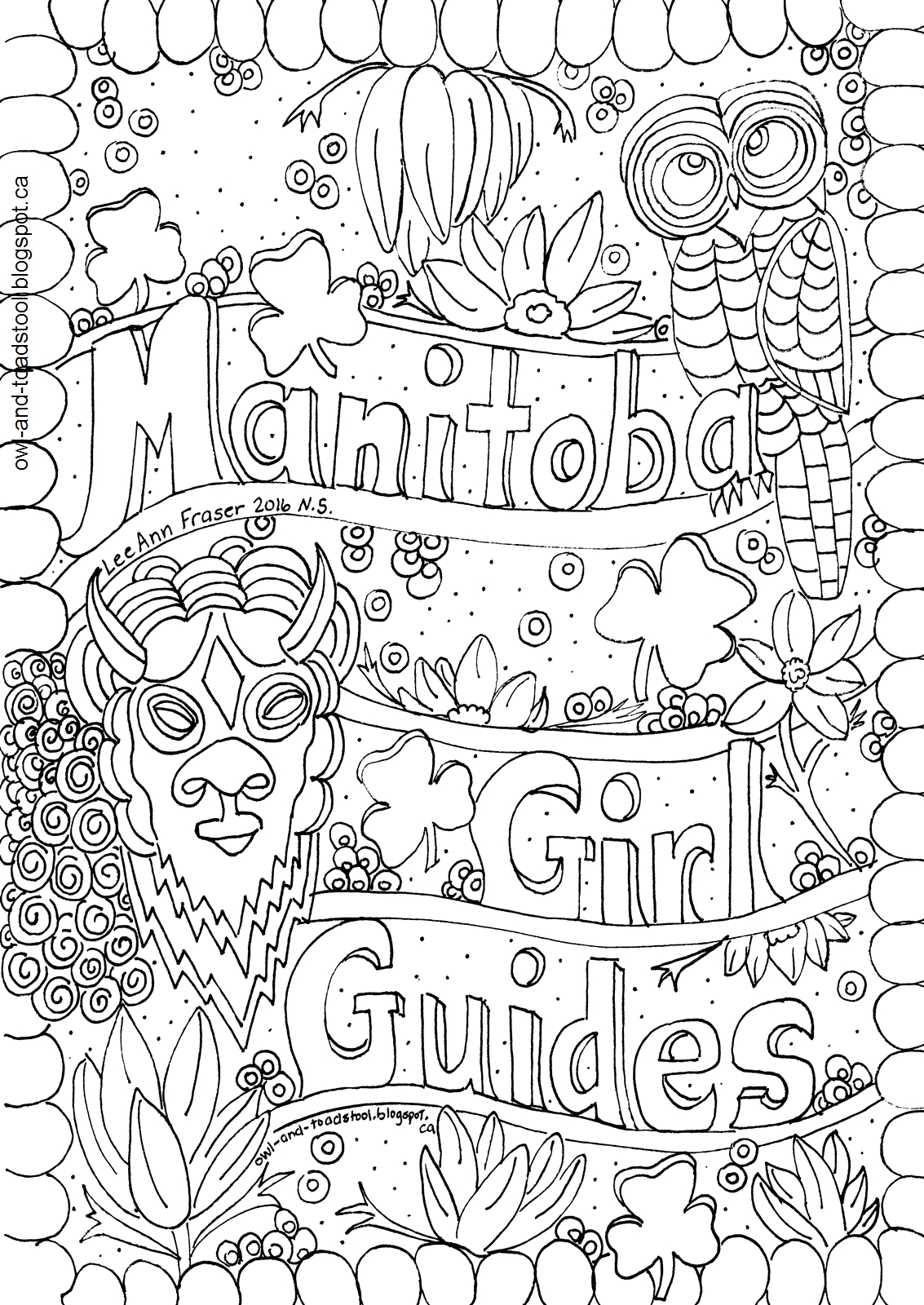Owl & Toadstool: Girl Guides and Scout Doodles
