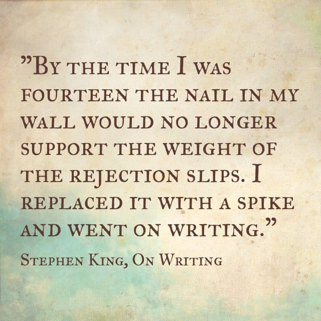 By Ken Levine: Stephen King on rejections