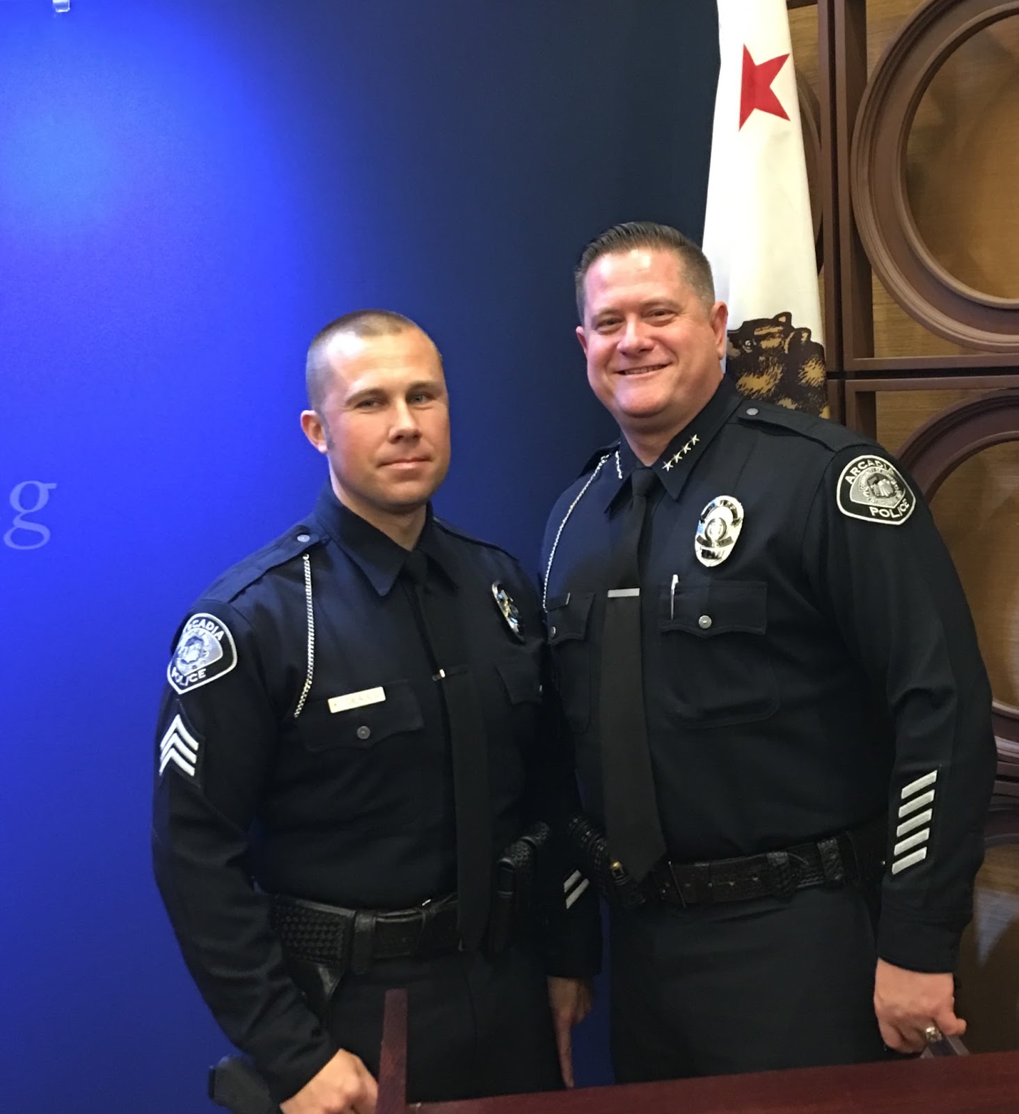Arcadia Police Department News & Information Blog: Congrats on Sherman ...
