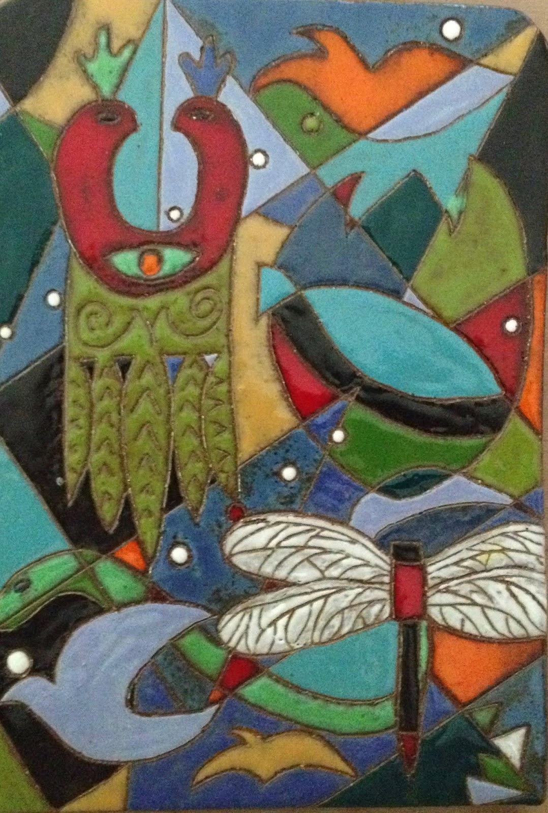 Margy Jean Balwierz Handmade Stoneware Tiles: Spring Tiles