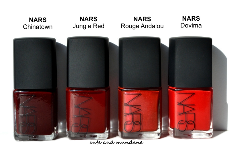 Cute and Mundane: My NARS Red Nail polish collection review ...