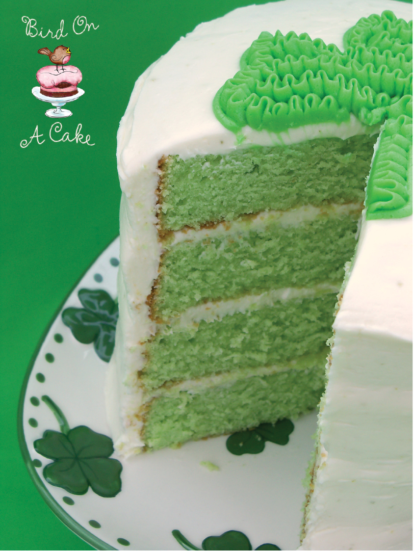Bird On A Cake: Key Lime Shamrock Cake