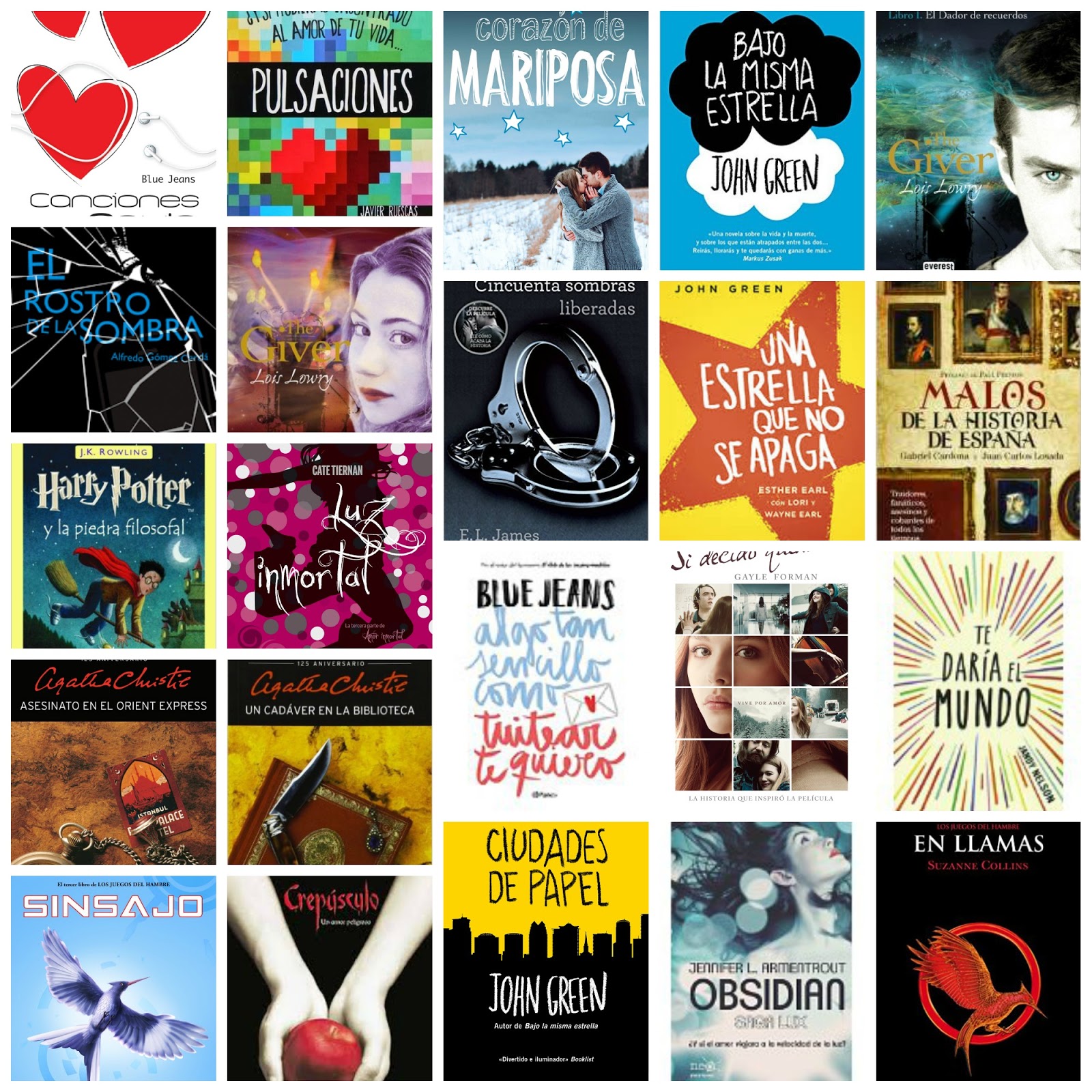 Cazadora de Libros: Collage de Libros: