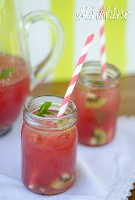 Kiwi and Raspberry Iced Tea — Bits of Sunshine