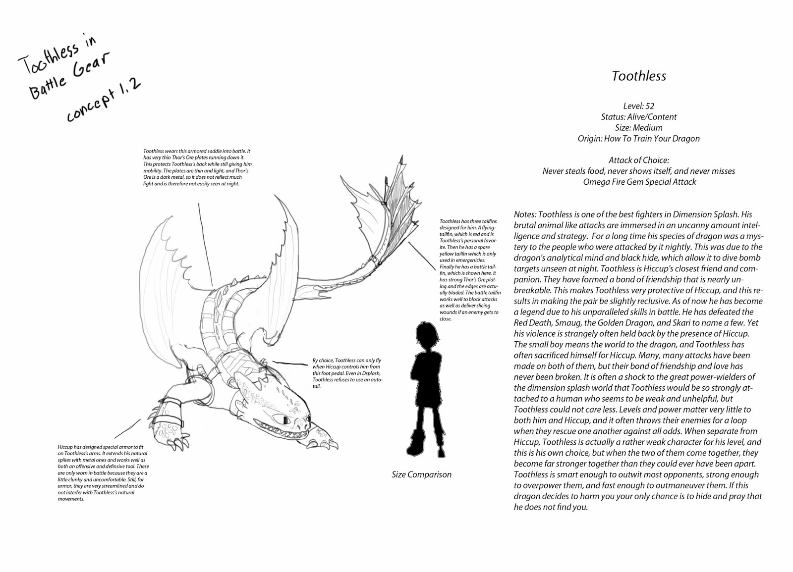 Toothless Concept Art