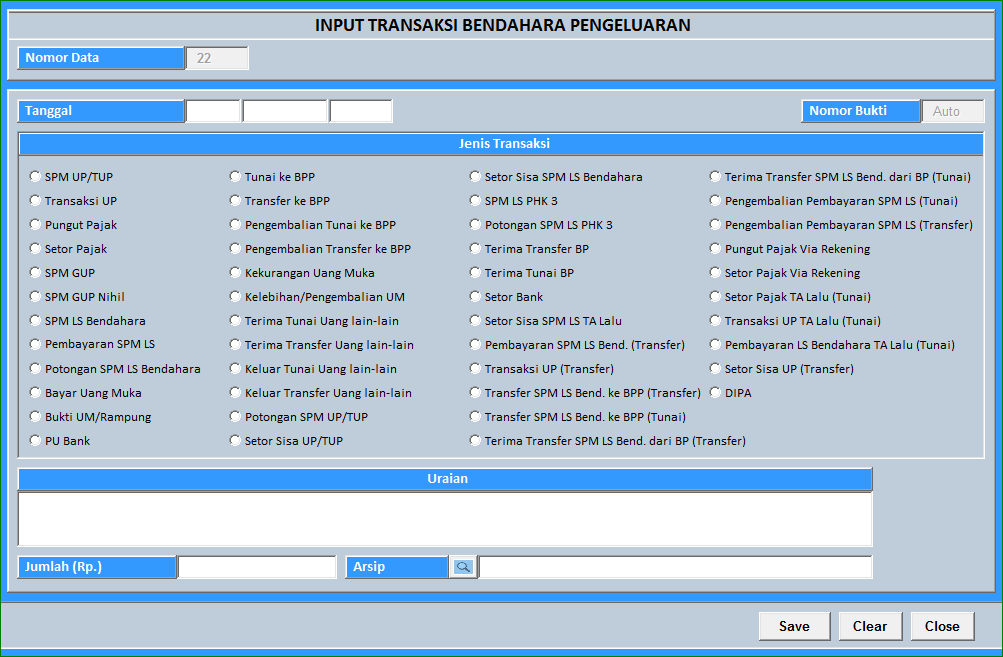 Aplikasi Buku Kas Umum (BKU) versi 2 - ExcelManiacs