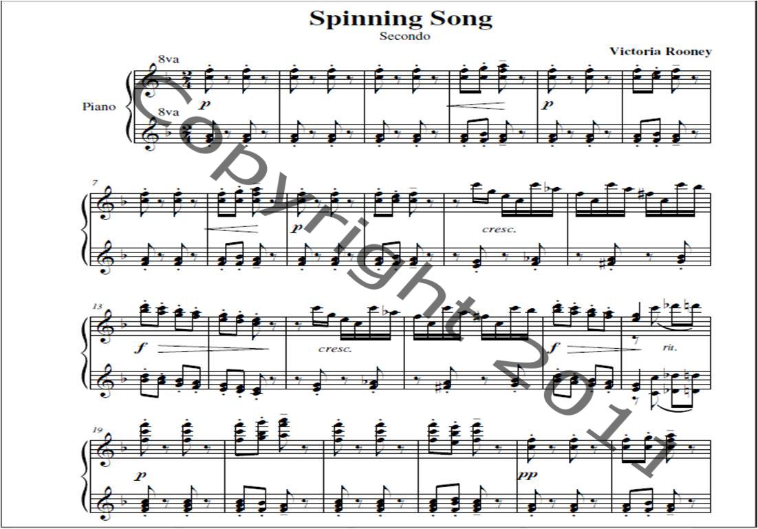 The Spinning Song Duet
