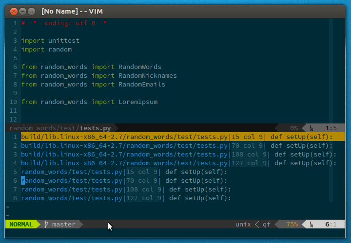 Vim jako Python IDE Vim jako Python IDE