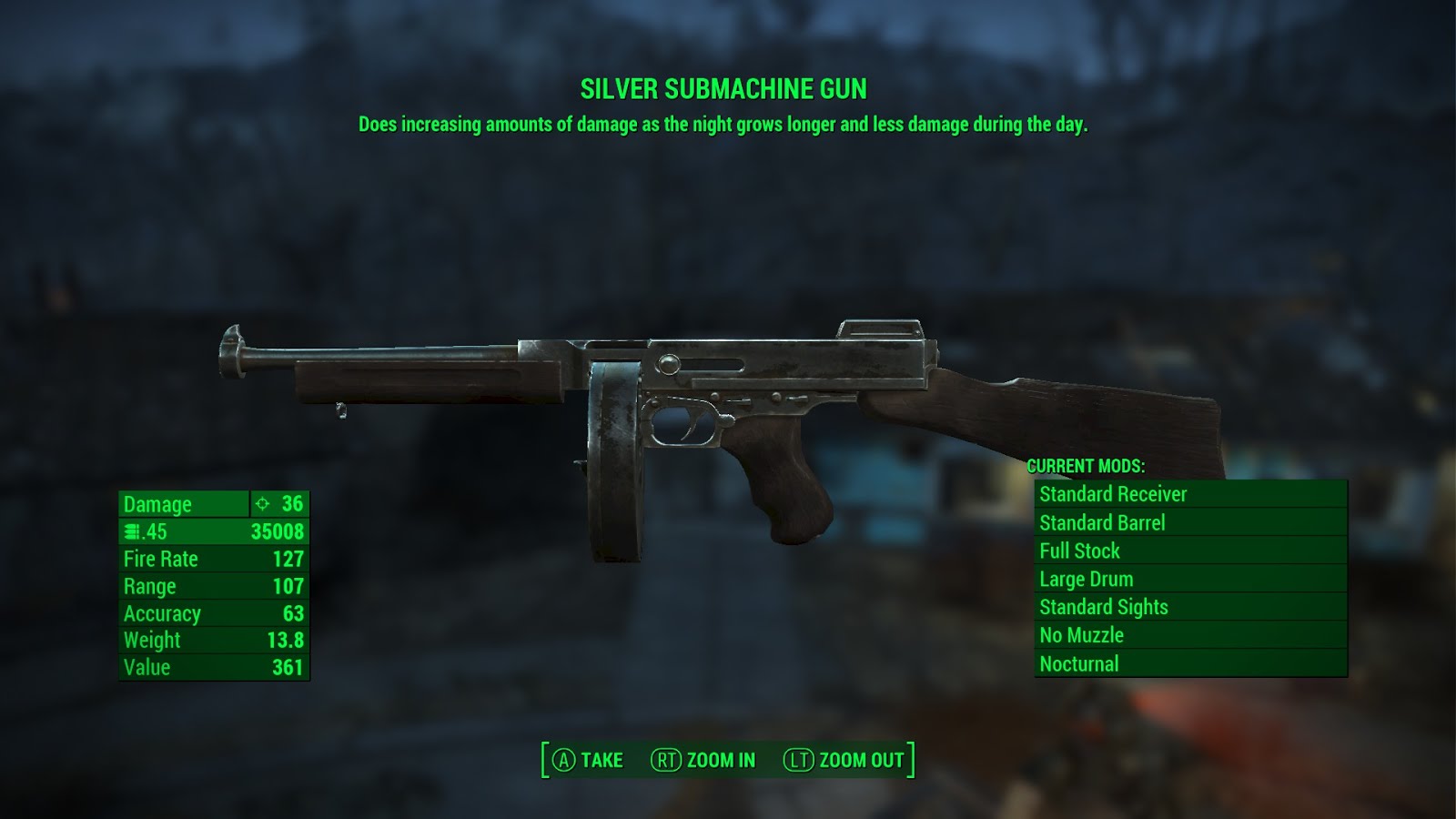Fallout Time: Silver Submachine Gun