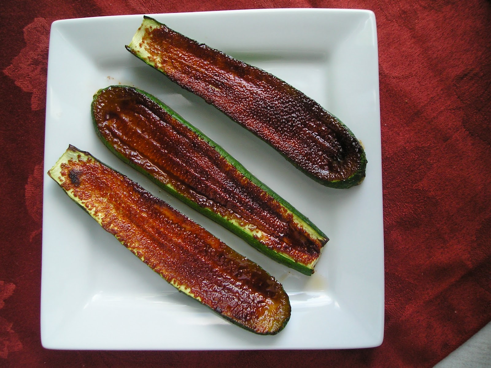 Improv Challenge: Smoky Sweet Broiled Zucchini ~ Edesia's Notebook