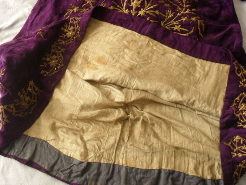 All The Pretty Dresses: Purple Ottoman Robe with Gold Embroidery