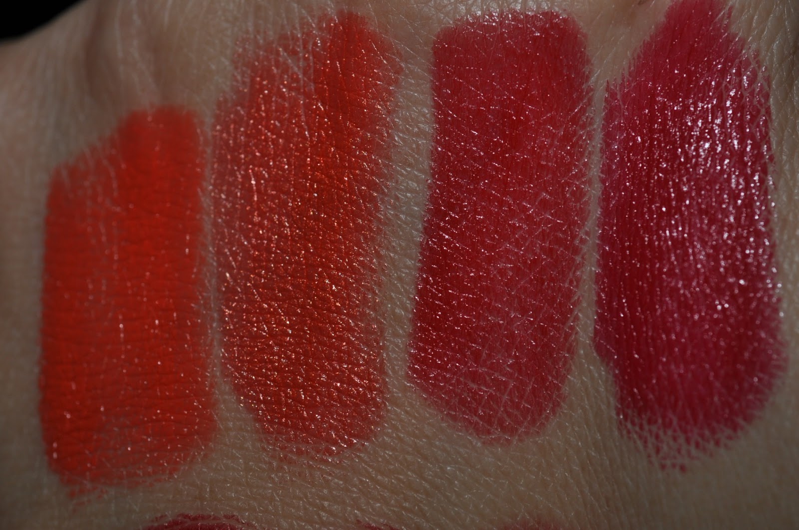 Milani Color Statement Lipsticks Reds and Oranges Swatches, Review ...