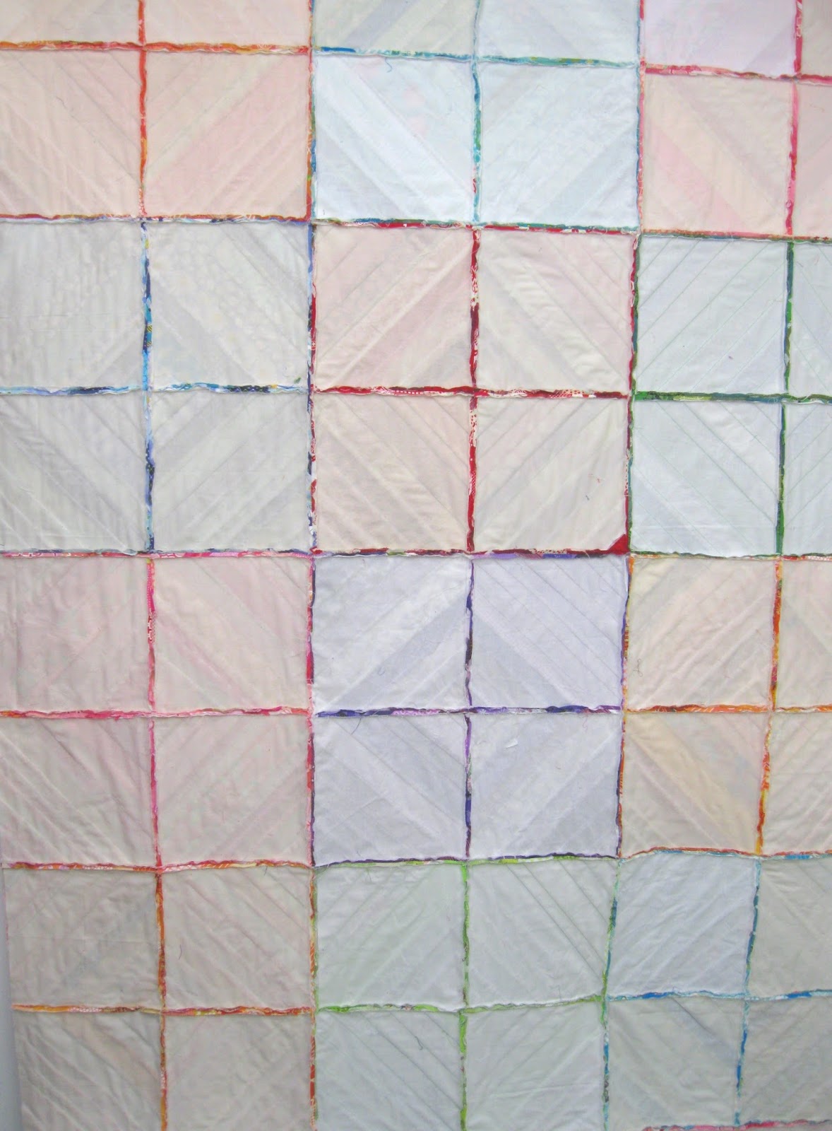 CRAZY BY DESIGN: Rainbow Strings Quilt Finished