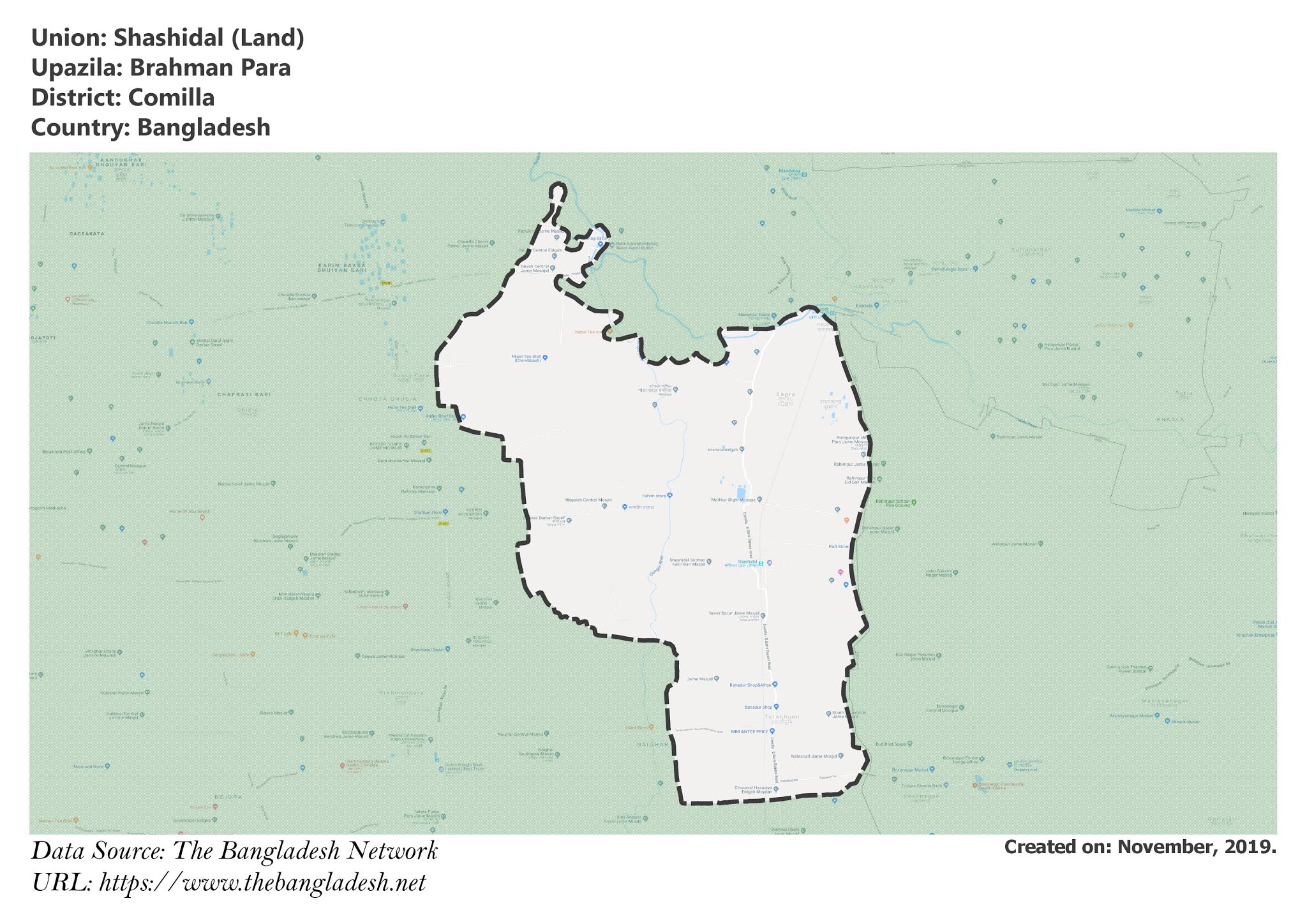 Shashidal Union, Comilla