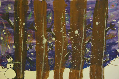 MaryMaking: Winter Landscapes with Van Gogh Inspired Accents