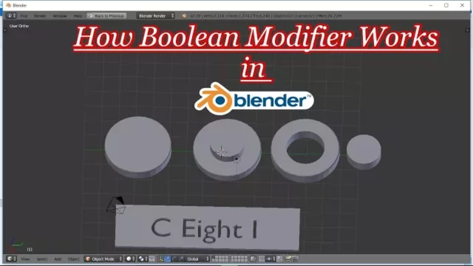Boolean Modifier in Blender