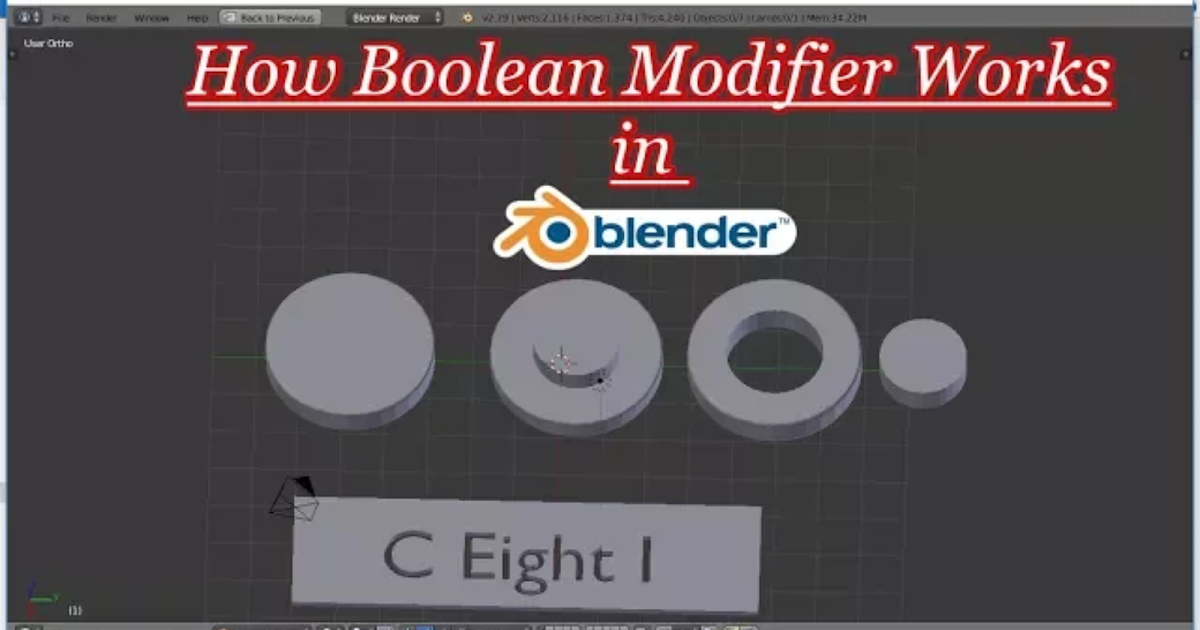 Boolean Modifier in Blender