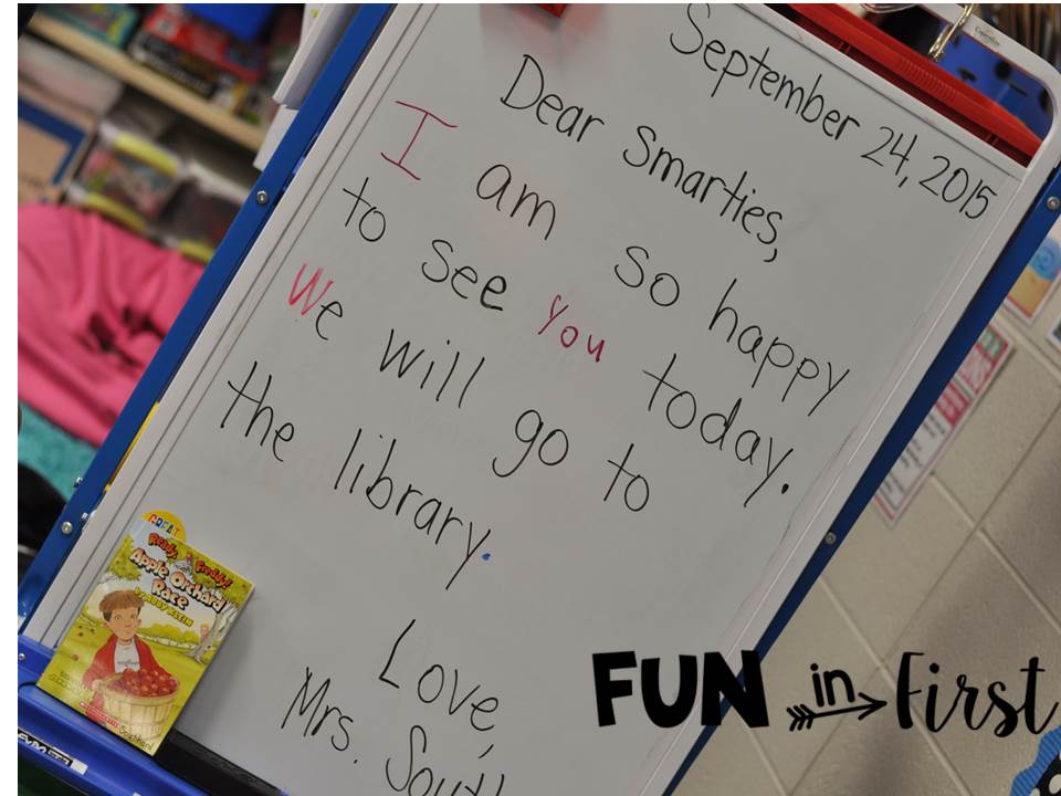 My Favorite Part of the School Day - Fun in First